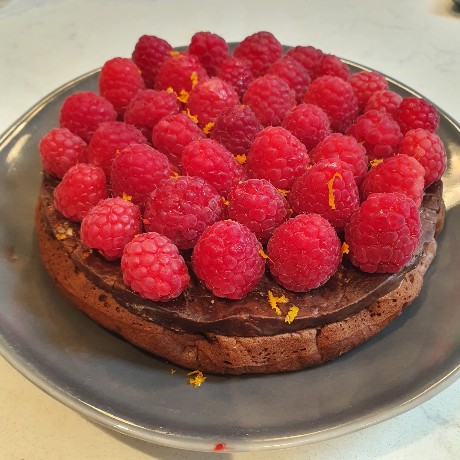Chocolate, Orange & Raspberry Cake - Alevere