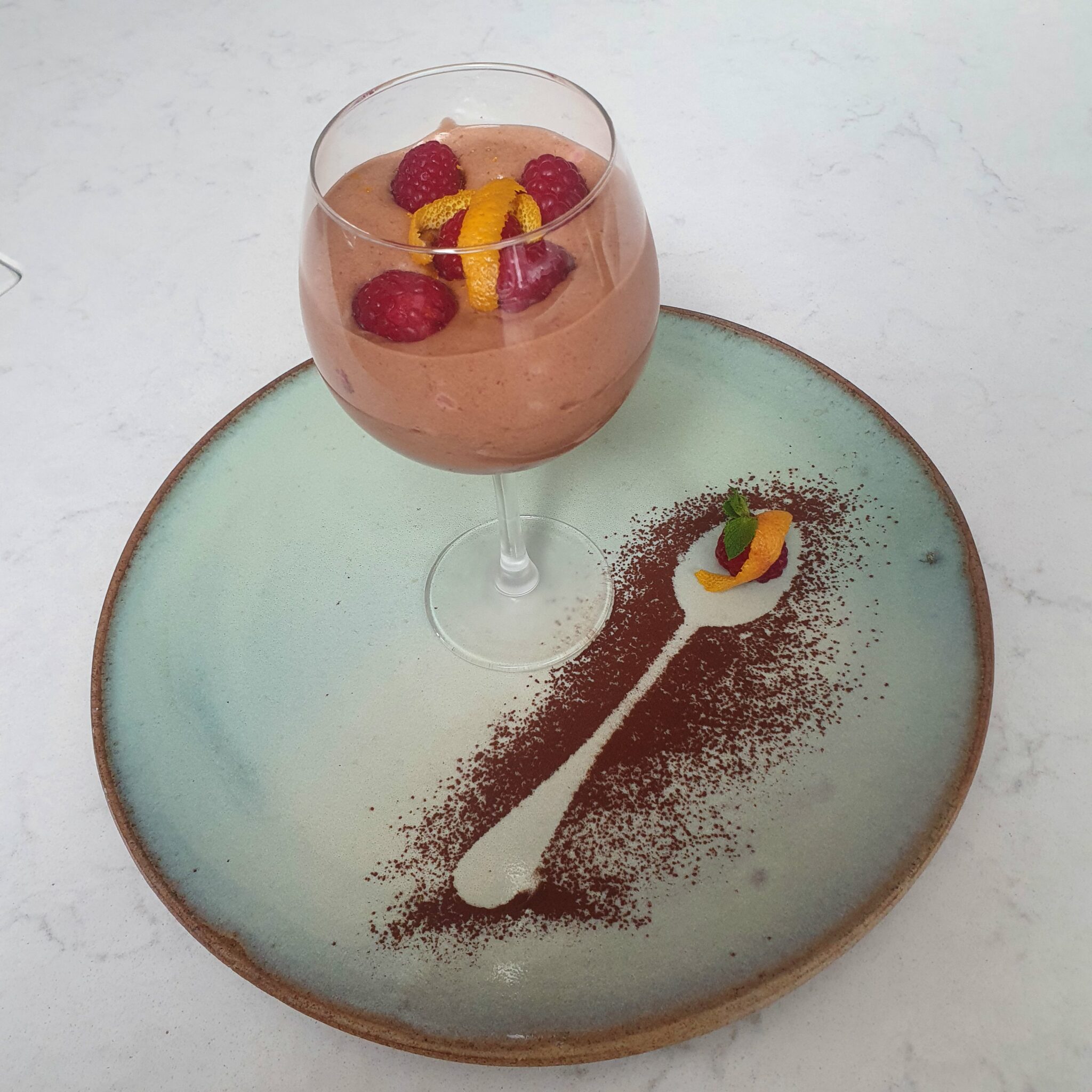 Pear, Chocolate, Raspberry & Orange Mousse - Alevere